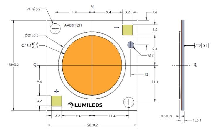 LUXEON CoB Core Range (Gen 3) - Lumileds | Mouser