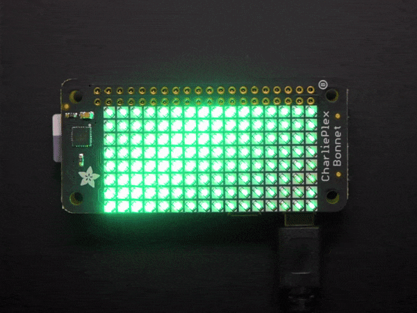 CharliePlex LED Matrix Display Bonnets - Adafruit | Mouser