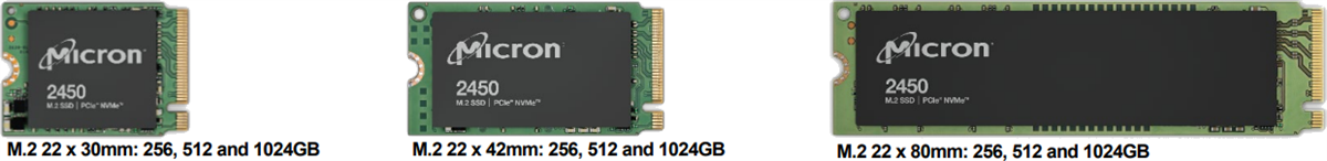 2450 Solid State Drives (SSD) with NVMe - Micron | Mouser
