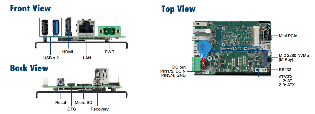 MIC-710AIL-DVA1 NVIDIA Jetson Nano Dev Kit - Advantech | Mouser MIC-710AIL-DVA1 NVIDIA Jetson Nano Dev Kit - Advantech | Mouser