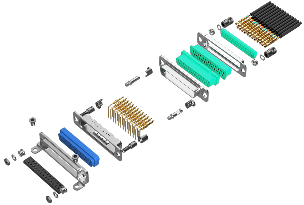 MACH-D D-Sub Connectors - Positronic | Mouser