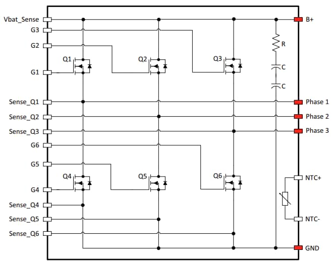 NXV10V160ST1 3-Phase Power MOSFET Module - onsemi | Mouser